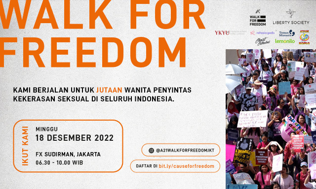 A21 Walk for Freedom Jakarta - Cause Virtual Run & Ride